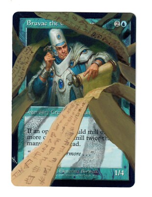 Bruvac the Grandiloquent Altered Art MTG Magic the Gathering Mill Old ...