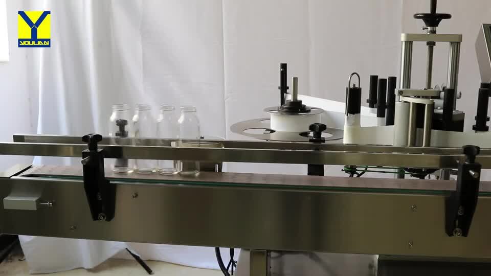 MT-200 Automatic Round Bottle Labeling Machine Glass Plastic Bottle ...