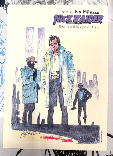 L'ARTE DI IVO MILAZZO stampa evento Bonelli 16 aprile 2025 NICK RAIDER ...