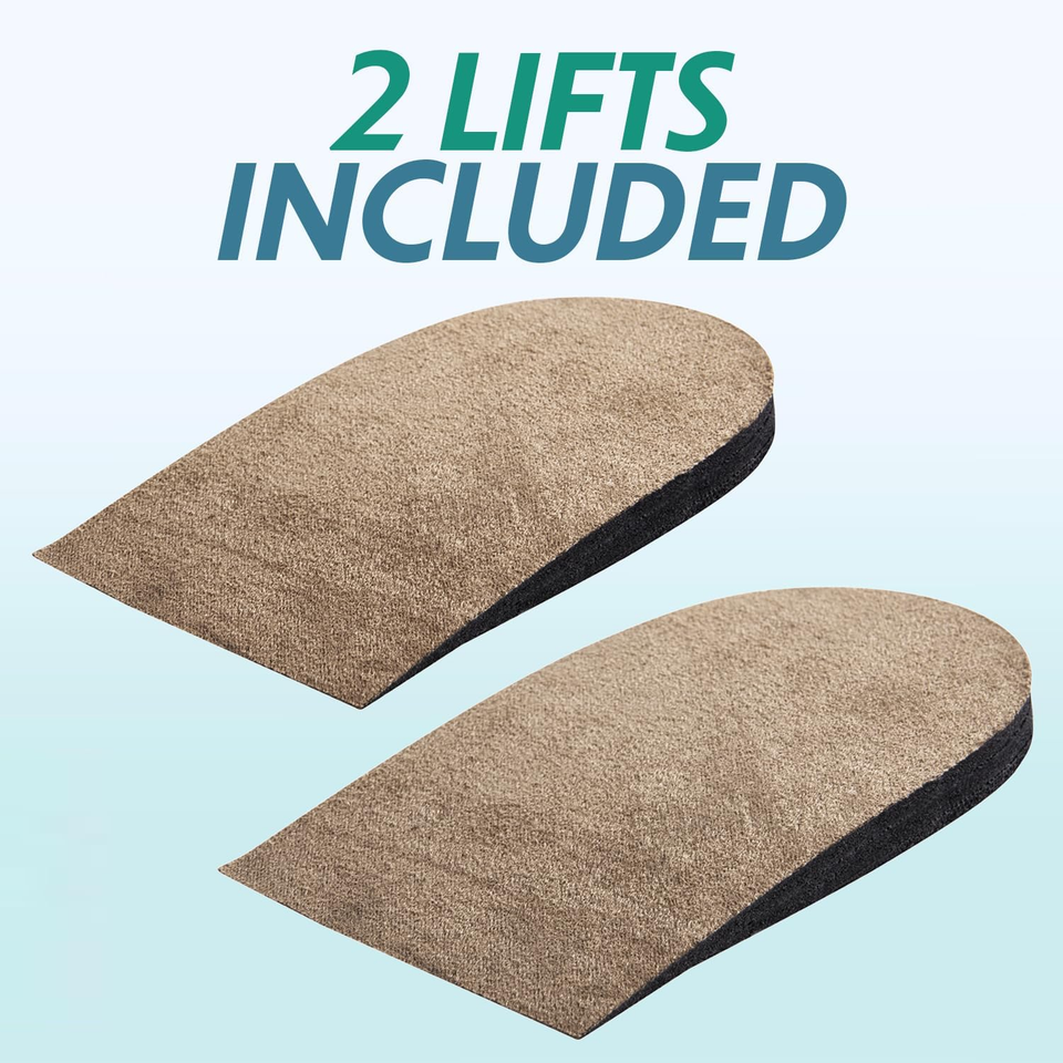 Heel Lifts for Women & Men (3 Layers 1/8 to 3/8 Inch) Adjustable Shoe ...