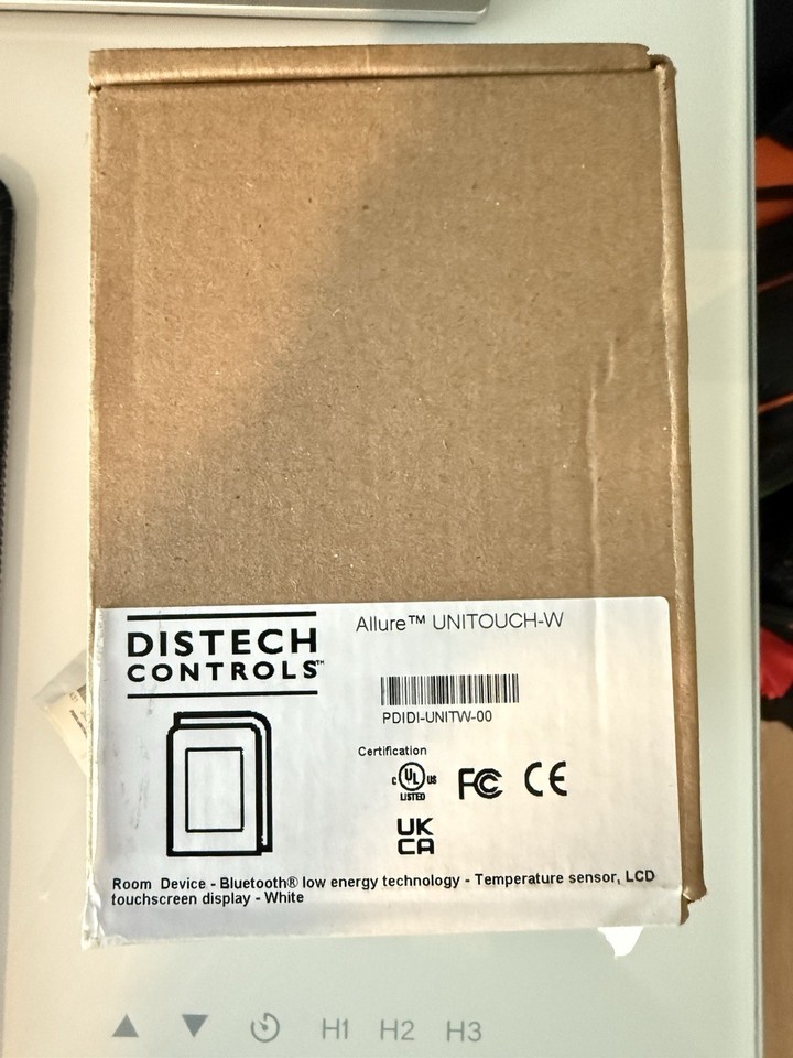 New! Distech Controls Allure UNITOUCH-W PDIDI-UNITW-00 Bluetooth Room ...