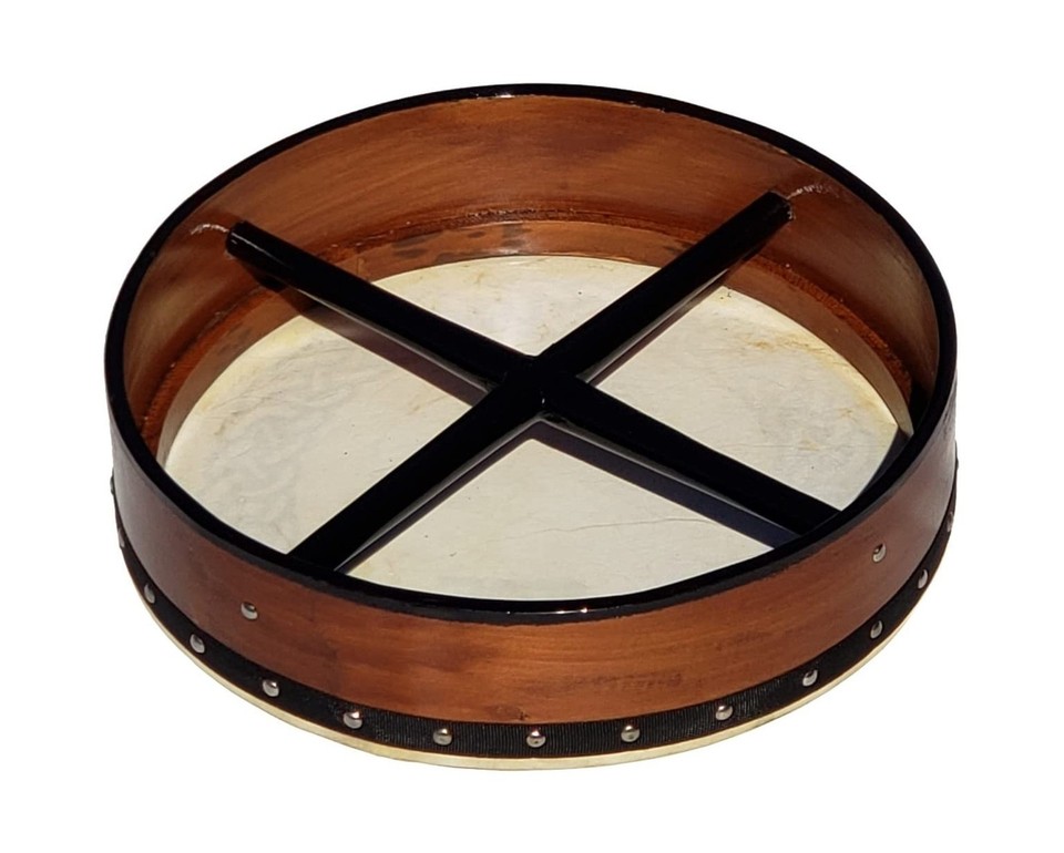 ROSEWOOD Tunable BODHRAN DRUM Irish Celtic 18" Inch CASE and Tipper ...