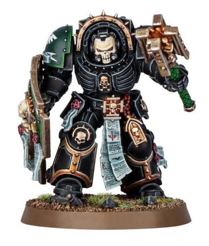 Warhammer 40K Space Marines: Chaplain In Terminator Armor New On Sprue ...