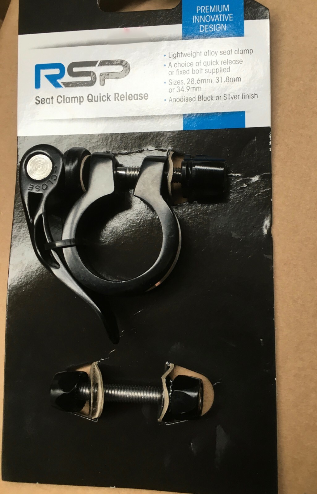 RSP Quick Release Seat Collar - black 28.6/31.8/34.9MM NEW FREE UK ...