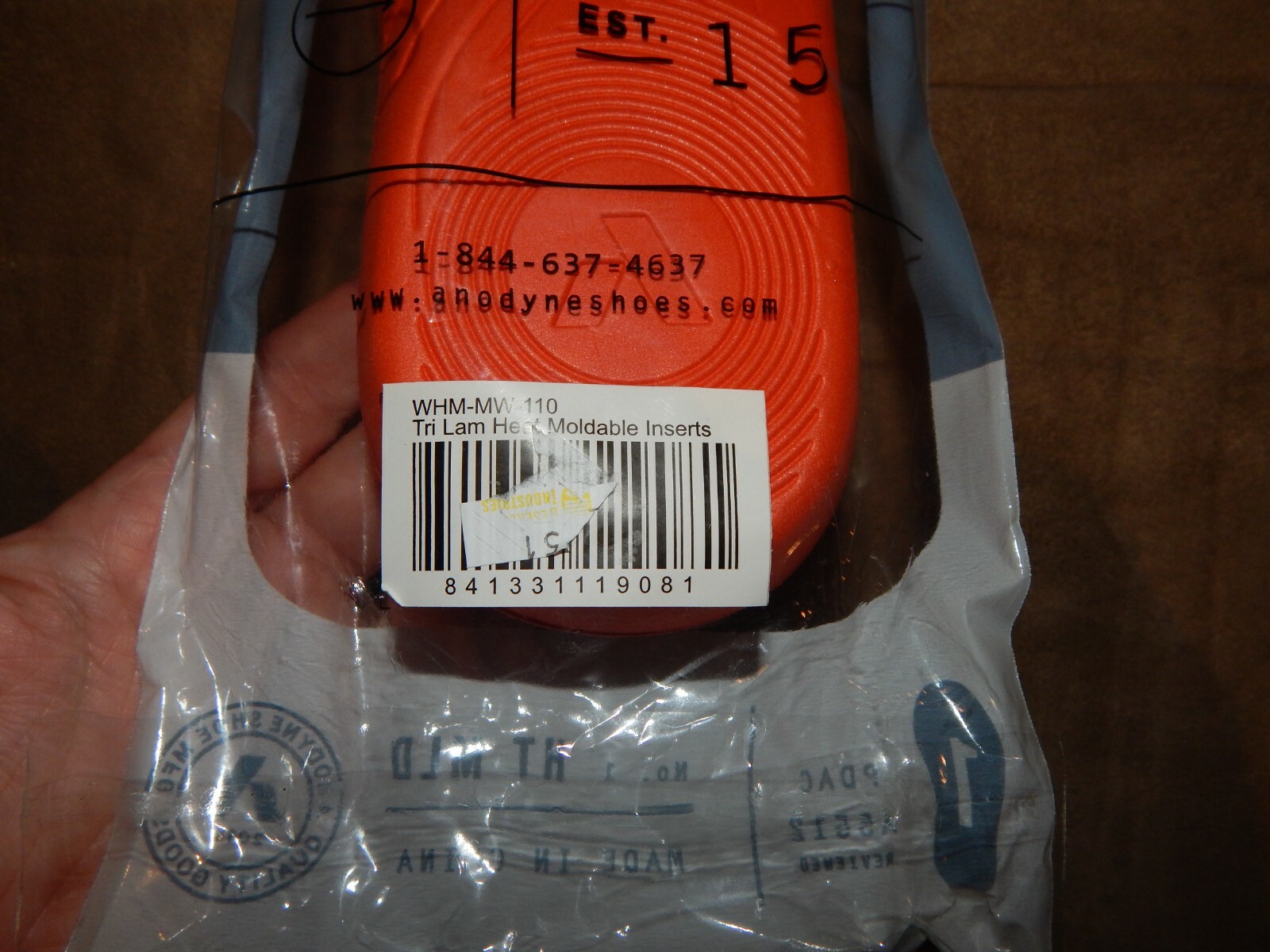 Anodyne Tri Lam Heat Moldable Inserts W11 Dist Wi Women’s 11 Diabetic ...