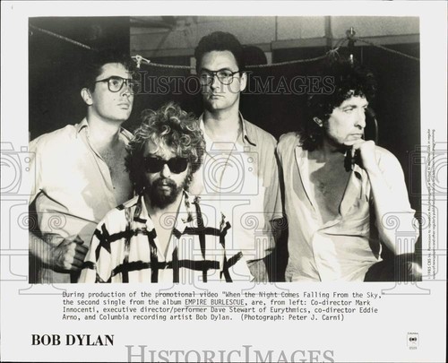 1985 Press Photo "When the Night Comes Falling From the Sky", Bob Dylan ...