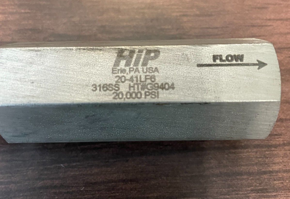 LOT - Qty 12 HiP Ball Check Valve Medium Pressure 20-41LF6 316SS 20,000 ...