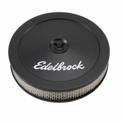 Edelbrock Pro-Flo Black 10" Round Air Cleaner with 2" Paper Element ...