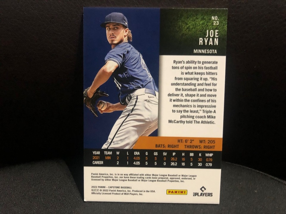 2022 Panini Capstone Joe Ryan RC #23 Twins | eBay