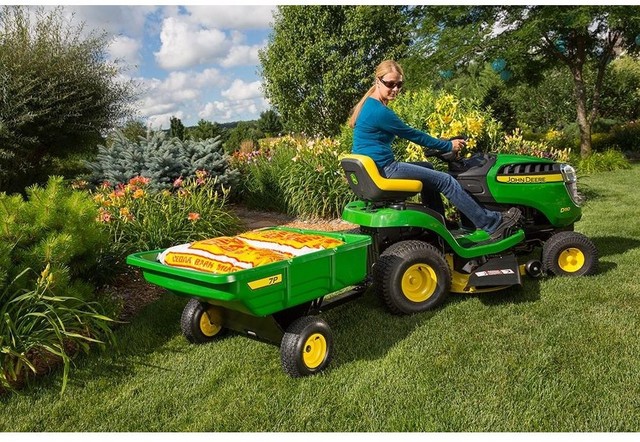 John Deere Tow-Behind Poly Utility Cart Riding Mower Tractor - LP21935 ...