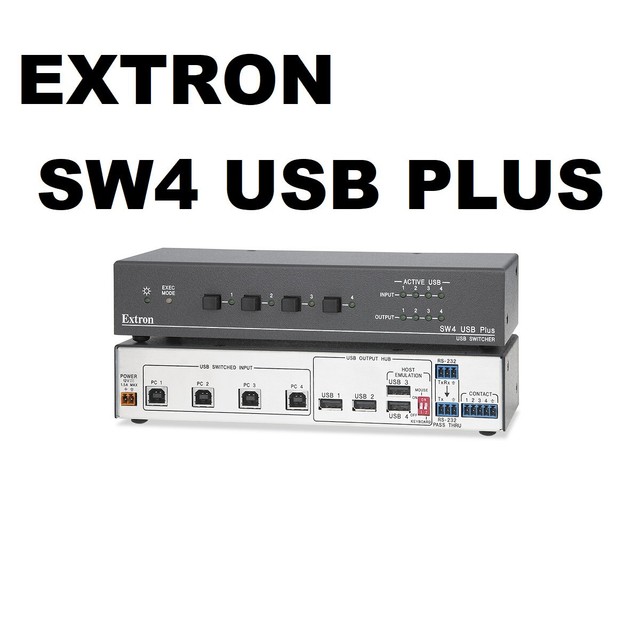 X Extron Sw4 USB Plus 4 Input Switcher C041701 for sale online | eBay