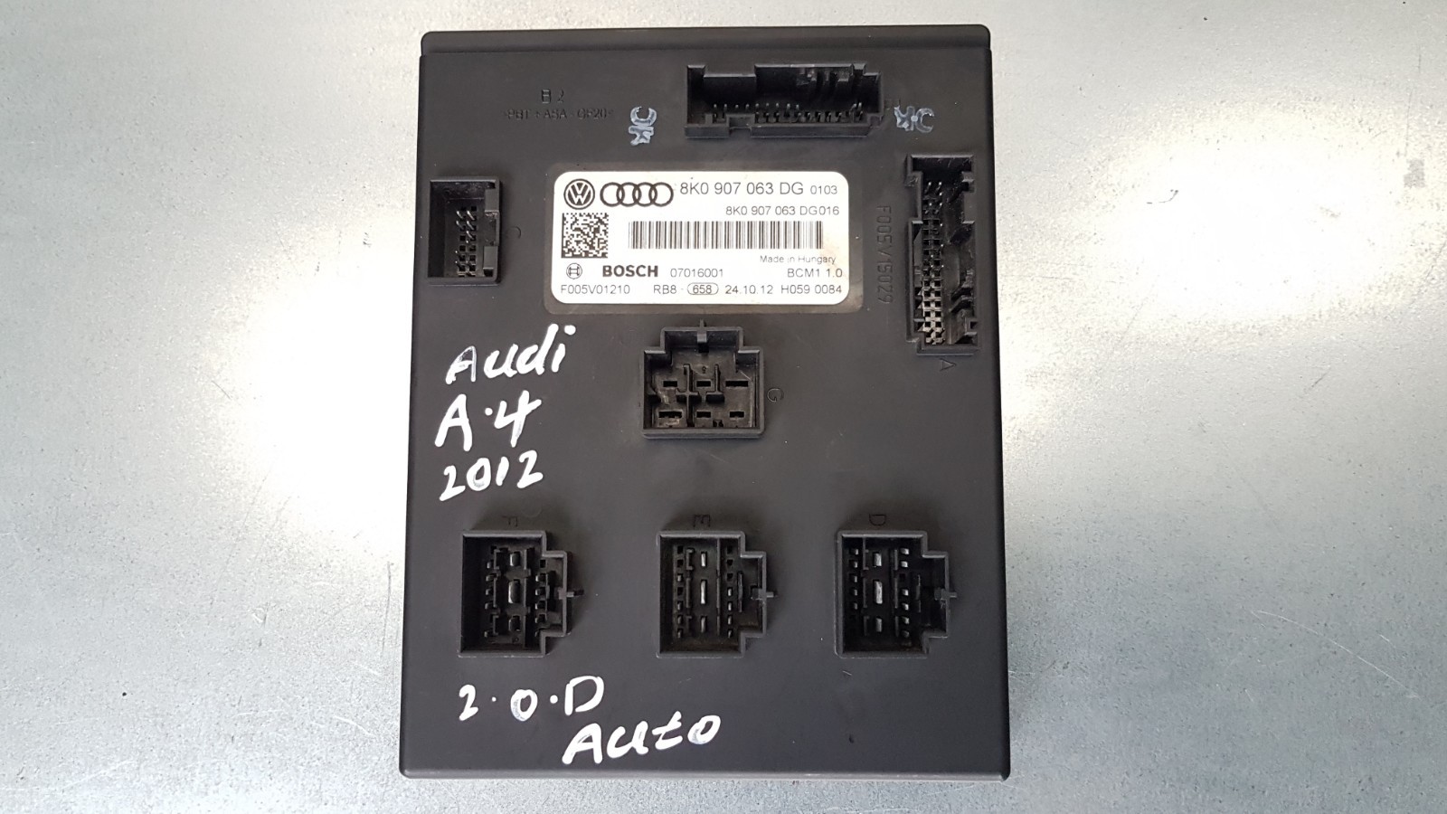 AUDI A4 A5 RS5 RS5 BCM1 BODY CONTROL MODULE 8K0907063DG 0103 ...