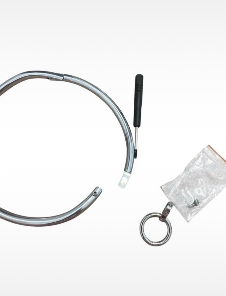 Eternity collar, Rolled Stainless Steel, bondage, curved, BDSM ...