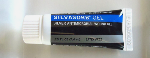 Medline SilvaSorb Gel Silver Hydrogel Wound Dressing, .25 oz tube ...