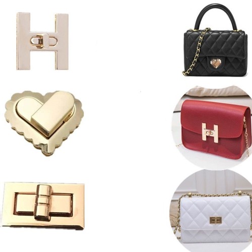 Bag Lock Catch Handbag Snap Clasp Turn Twist Shoulder Purse Metal ...