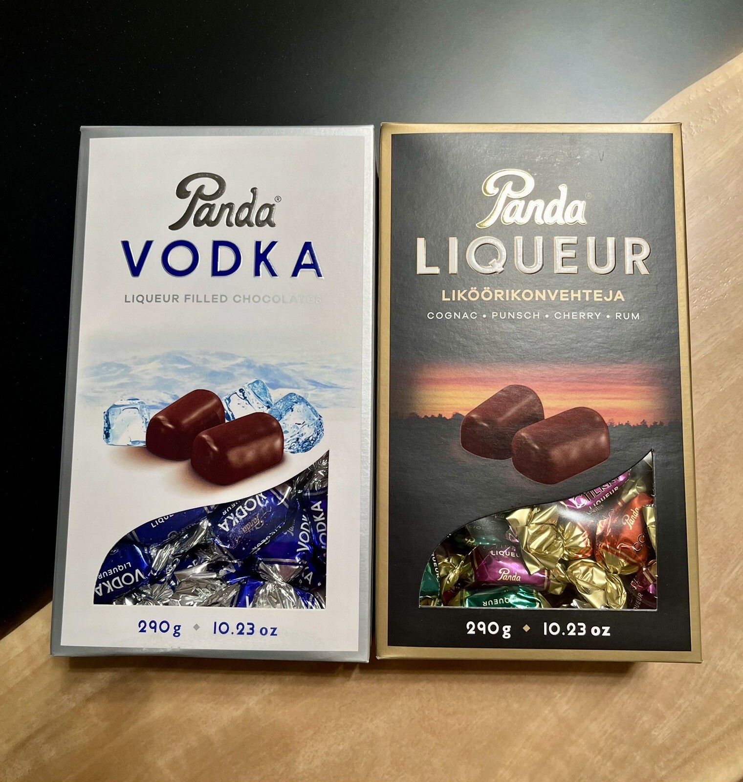 1 PANDA VODKA + 1 LIQUEUR CANDY GIFT BOX 290g 10.23oz Product of ...