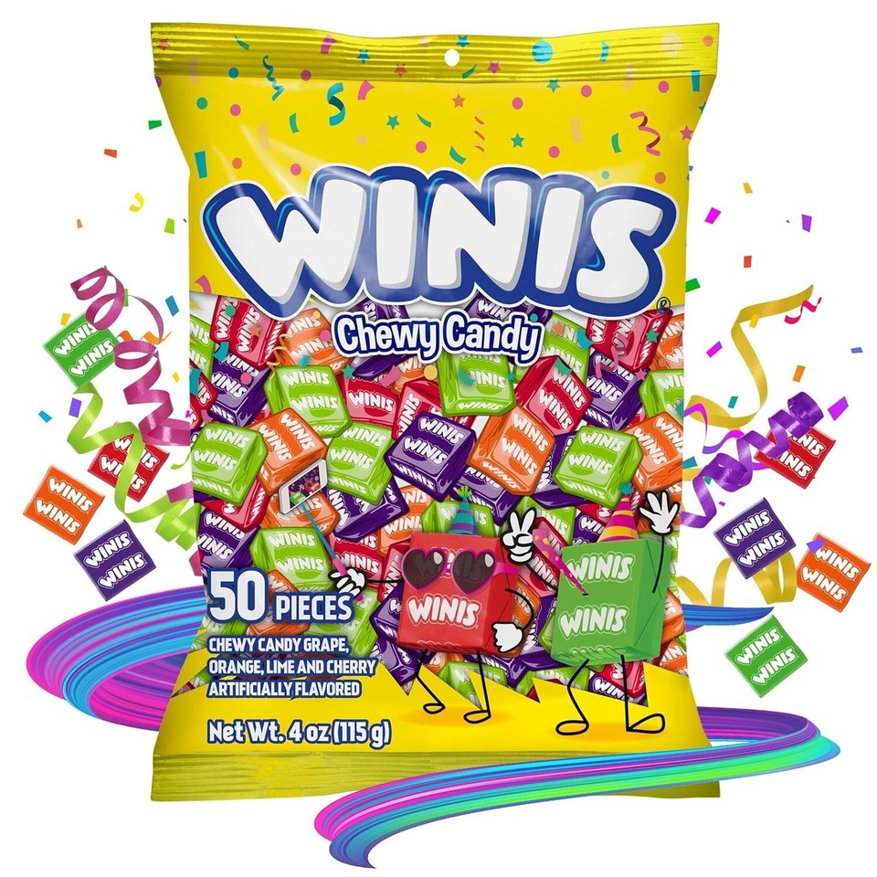 Chewy Candy Original Variety Bag – Taffy Candy 50 individually wrapped ...