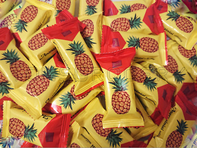 PINEAPPLE Flavor Candies Chocolate Covered Crunchy Wafer Bites European ...
