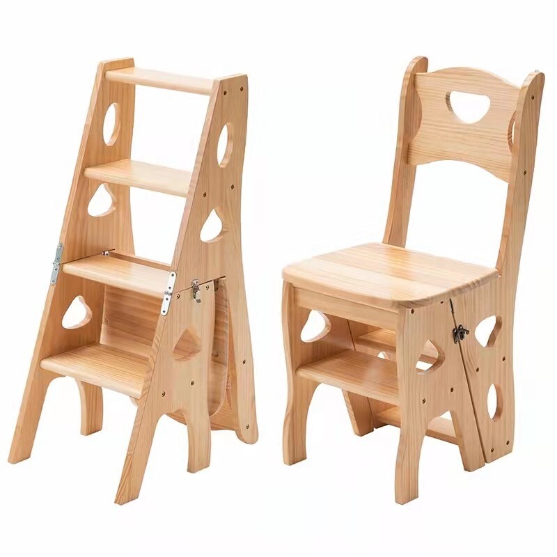 Step Stool Chair, ladder and the chair convertible, 3-Step, portable ...