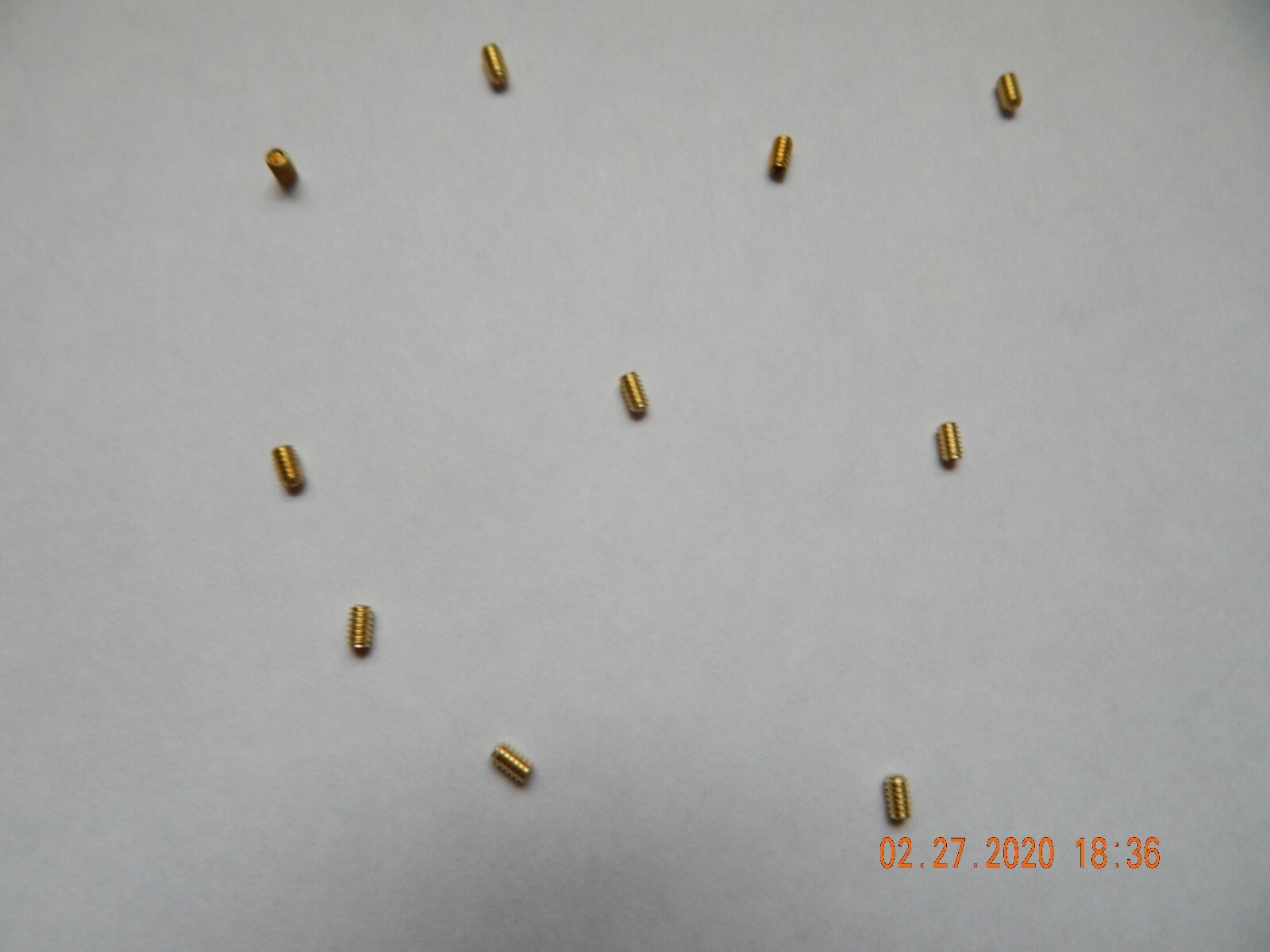 BRASS SOCKET SET SCREWS 4/40 x 3/16" CUP POINT 10 PCS. NEW | eBay