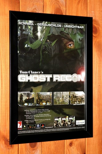 Tom Clancy's Ghost Recon PS2 Xbox Vintage Rare Promo Poster / Ad Page ...