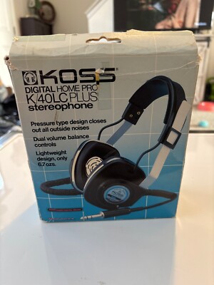 Vintage KOSS K/40LC PLUS Digital Ready Headphones Keyboard Stereo DJ ...