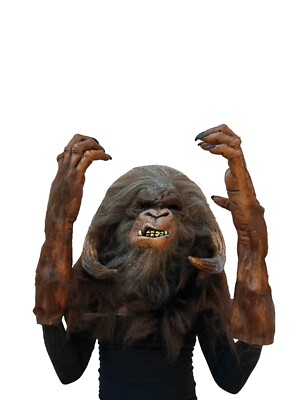 Ghoulish Productions Primal Beast Latex Face Mask Horror Halloween ...