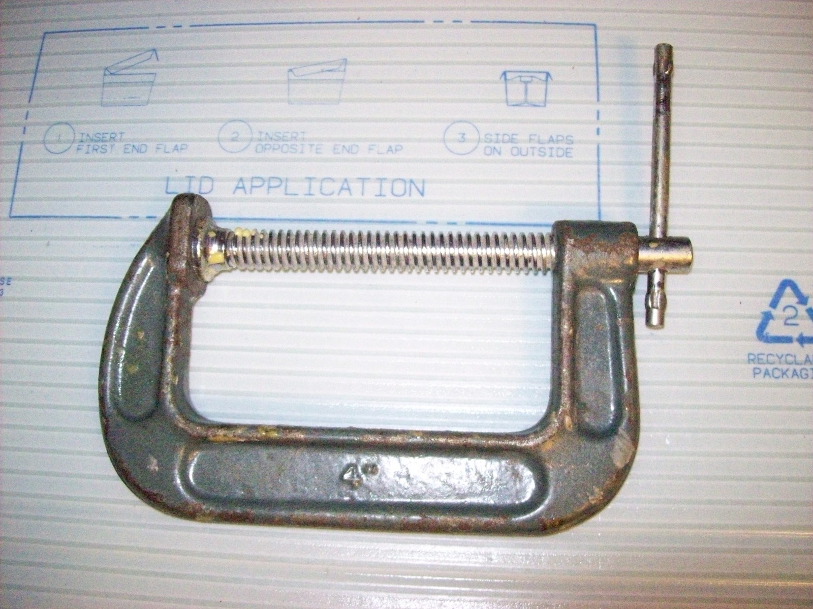 3 VINTAGE "C" CLAMPS-MARK CHICAGO 5"- DROP FORGED 4"1440- 4" USA ...