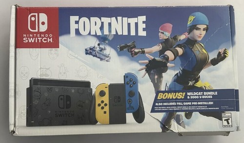 Fortnite WILDCAT Nintendo Switch. All Accessories 256 gb Sdxc+Pro Contr ...