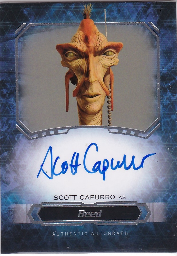 STAR WARS 2016 TOPPS MASTERWORK SCOTT CAPURRO AS BEED AUTOGRAPH | eBay
