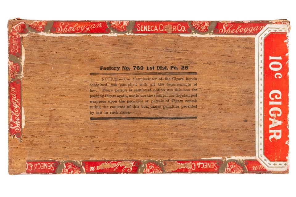 Scarce 1920s “Sheboygan” cedar 25 cigar box in very good condition | eBay