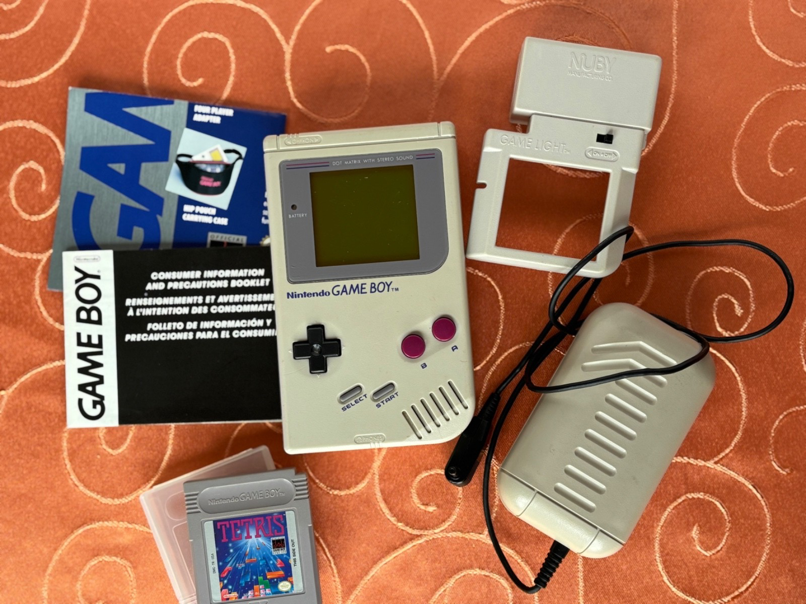 Nintendo Game Boy 1989 DMG-01, Tested Working, Tetris, NUBY Light ...