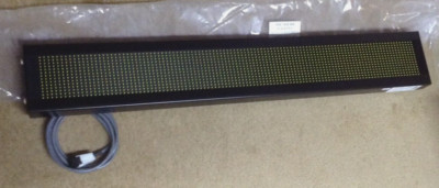 MOBILITE TWINVISION 906-1408-908 AMBER LED BUS DESTINATION SIGN 45"x7 ...