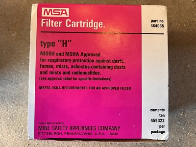 Respirator Masks - Msa Filter