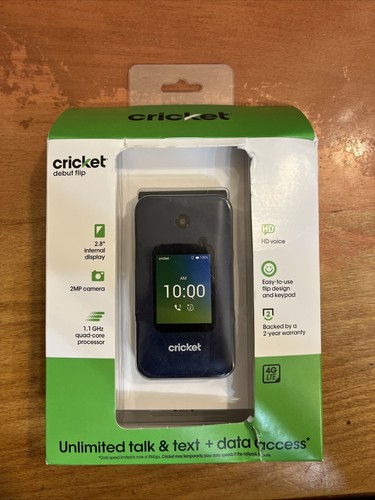 Cricket Debut FLIP 4GB - Navy Blue - Cricket Wireless 711868003125 | eBay