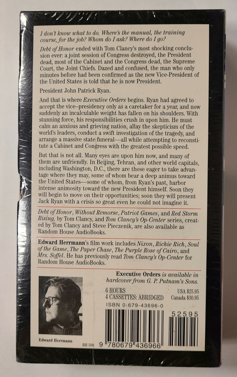 A Jack Ryan Novel Ser.: Executive Orders by Tom Clancy (2012, Compact ...