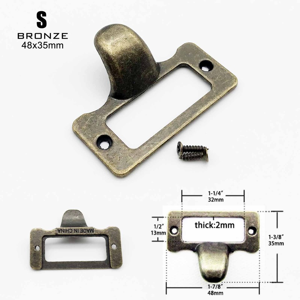 File Cabinet Drawer Label Pull Chest Cupboard Tag Name Card Frame ...