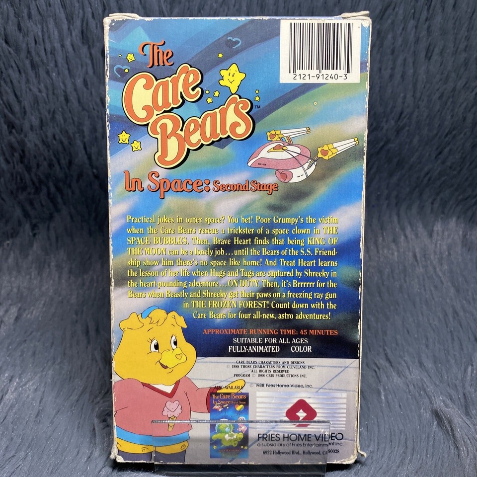 The Care Bears in Space - Second Stage VHS Tape 1989 Fries Home Video ...