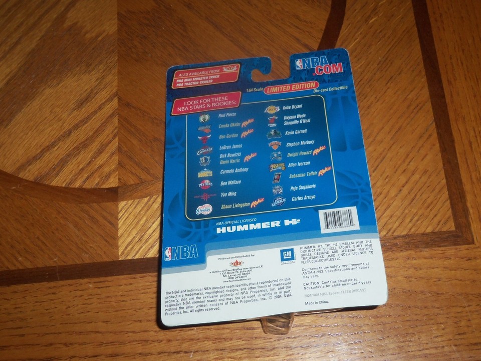 2004-05 Fleer Ultra Hummer H2 Diecast w/Card LeBron James Cleveland ...