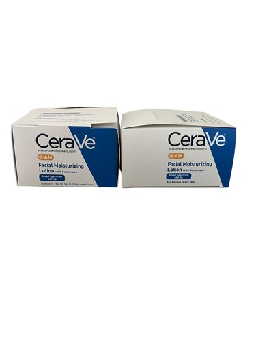 CeraVe AM Moisturizing Lotion SPF 30 Sample Size Lot Of 30 .17 Oz exp ...