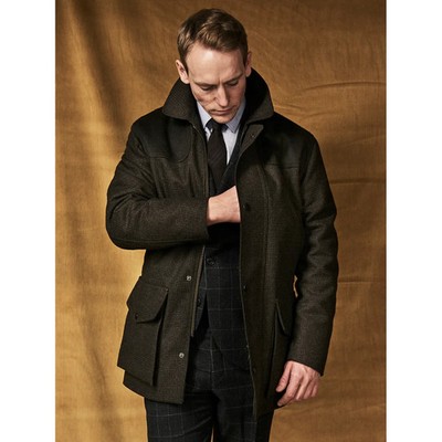 Chrysalis Men’s Tweed Field Coat -Chepstow- in Prince of Wales check ...