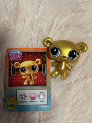 NEW Littlest Pet Shop LPS #230 G7 GOLD BEAR SET Wave 4 / Series 4 | eBay