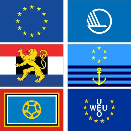 111 International Flag European Union Nordic Council WEU Assembly CEFTA ...