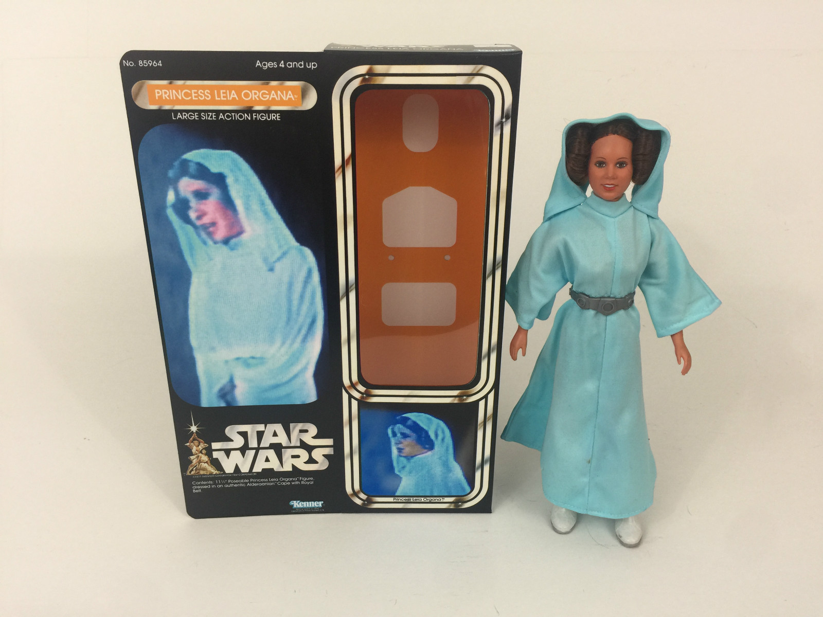 brand new custom 12" princess leia holographic box + inserts hologram ...