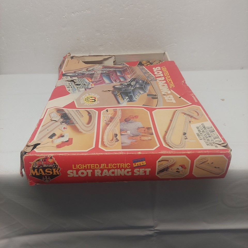 Vintage MASK Lighted Electric Slot Racing Set | eBay