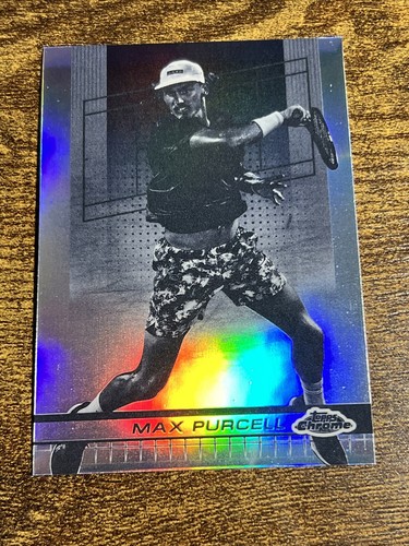 MAX PURCELL 2024 Topps Chrome Tennis Silver Negative Refractor #13 | eBay