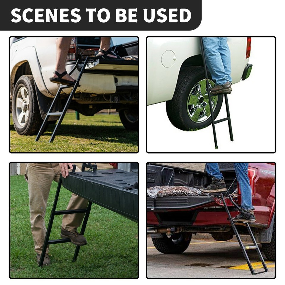 Truck Tailgate Ladder for Ford Ranger F150 F250 Chevy Dodge Pickup Step ...
