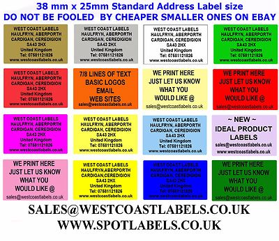 Personalised Address / Sender / Craft Labels Self Adhesive Stickers ...