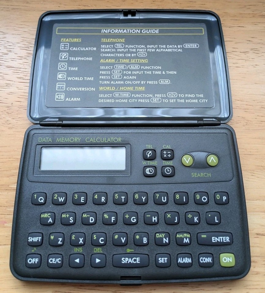 Travel Master Vintage Data Memory Calculator With Manual | eBay
