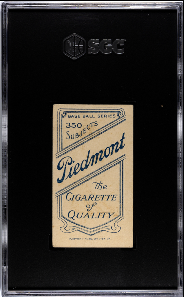 T206 T-206 1910 Piedmont Cigarettes Sam Crawford With Bat SGC 4.5 VG ...